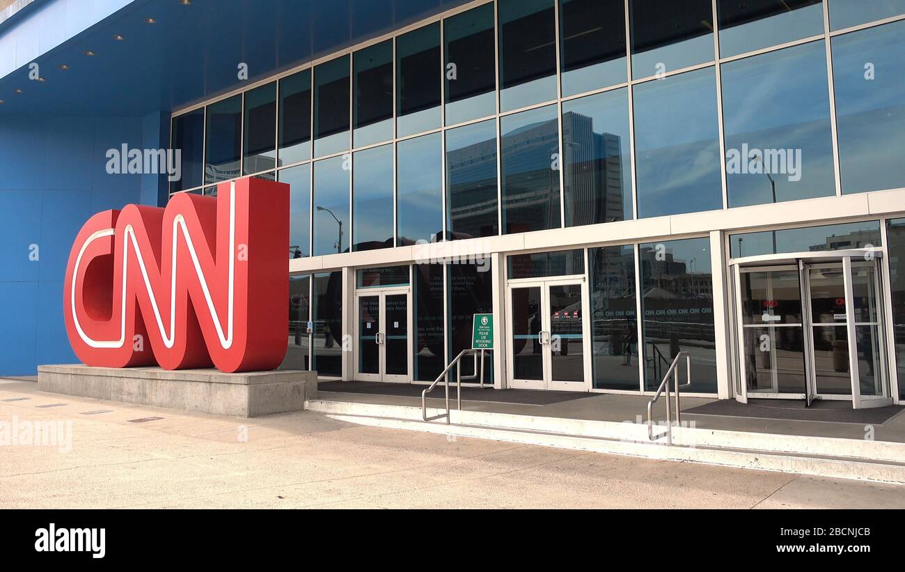 CNN Headquarter in Downtown Atlanta - ATLANTA, USA - APRIL 20, 2016 ...