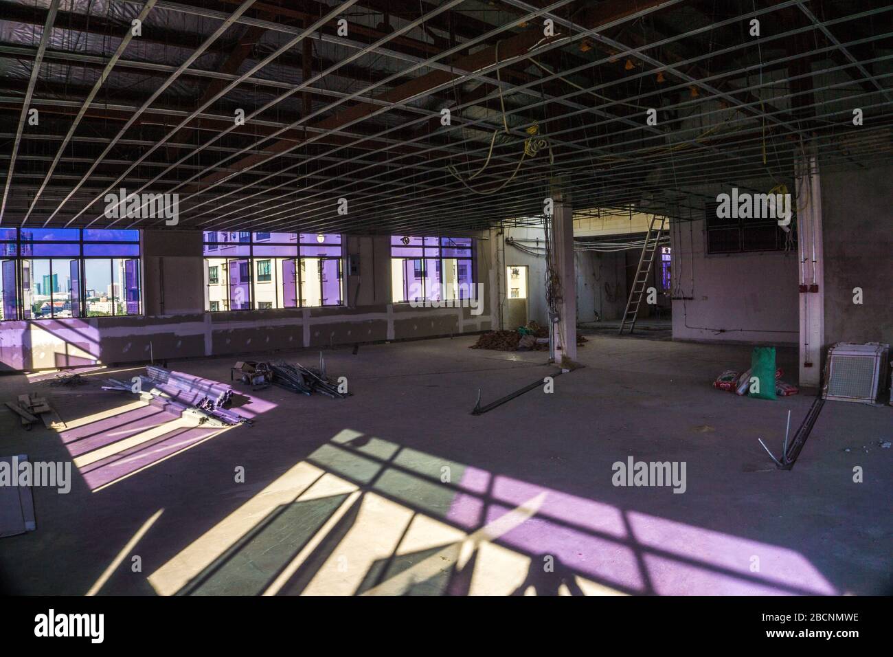 Interior renovation modern aprtment building, House under construction ...