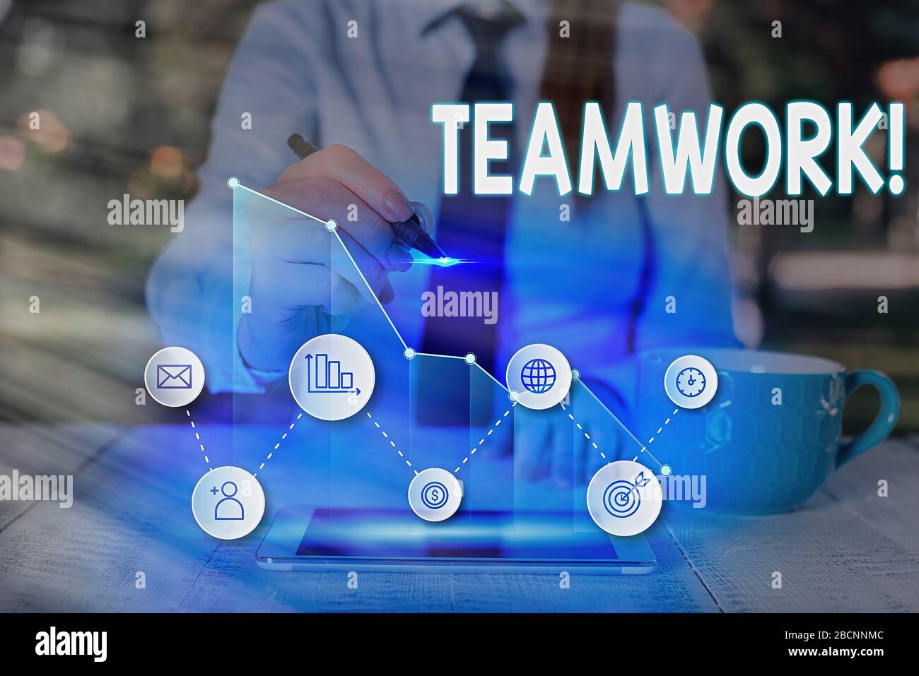 Text sign showing Teamwork. Business photo text combined action of ...
