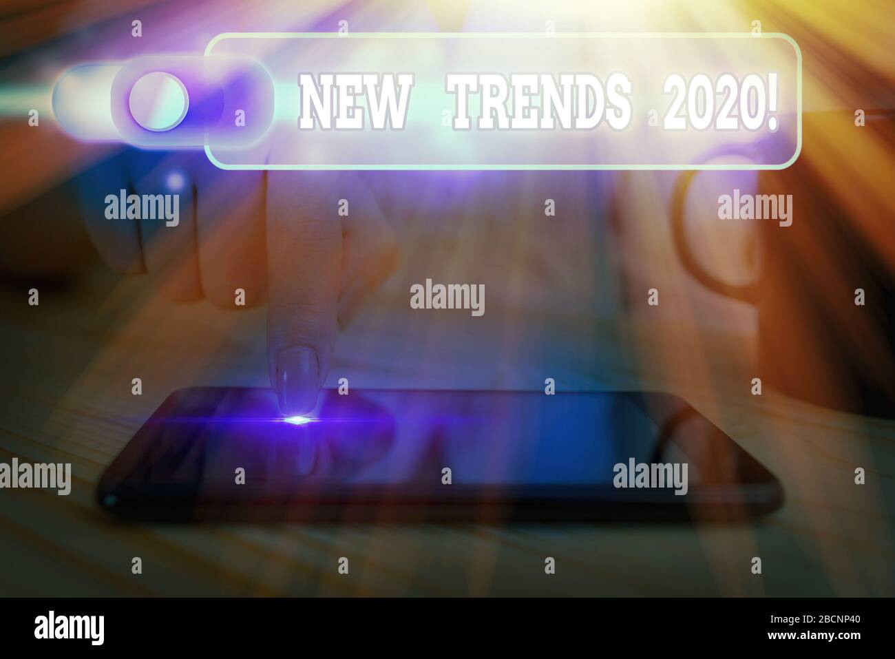 Text sign showing New Trends 2020. Business photo showcasing general ...