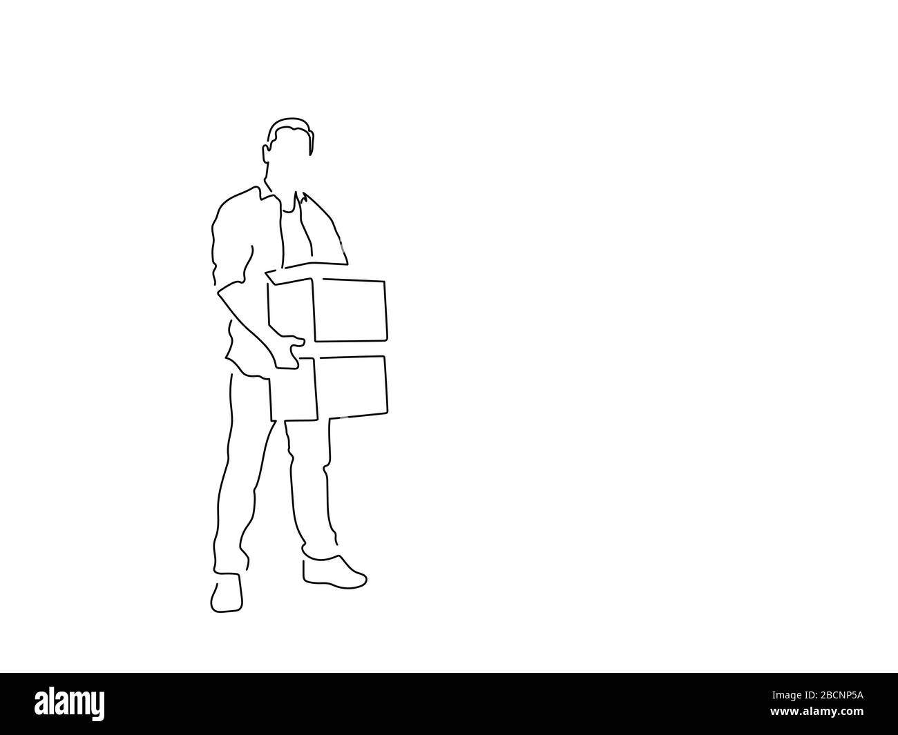 Logistics line drawing, vector illustration design Stock Vector Image ...