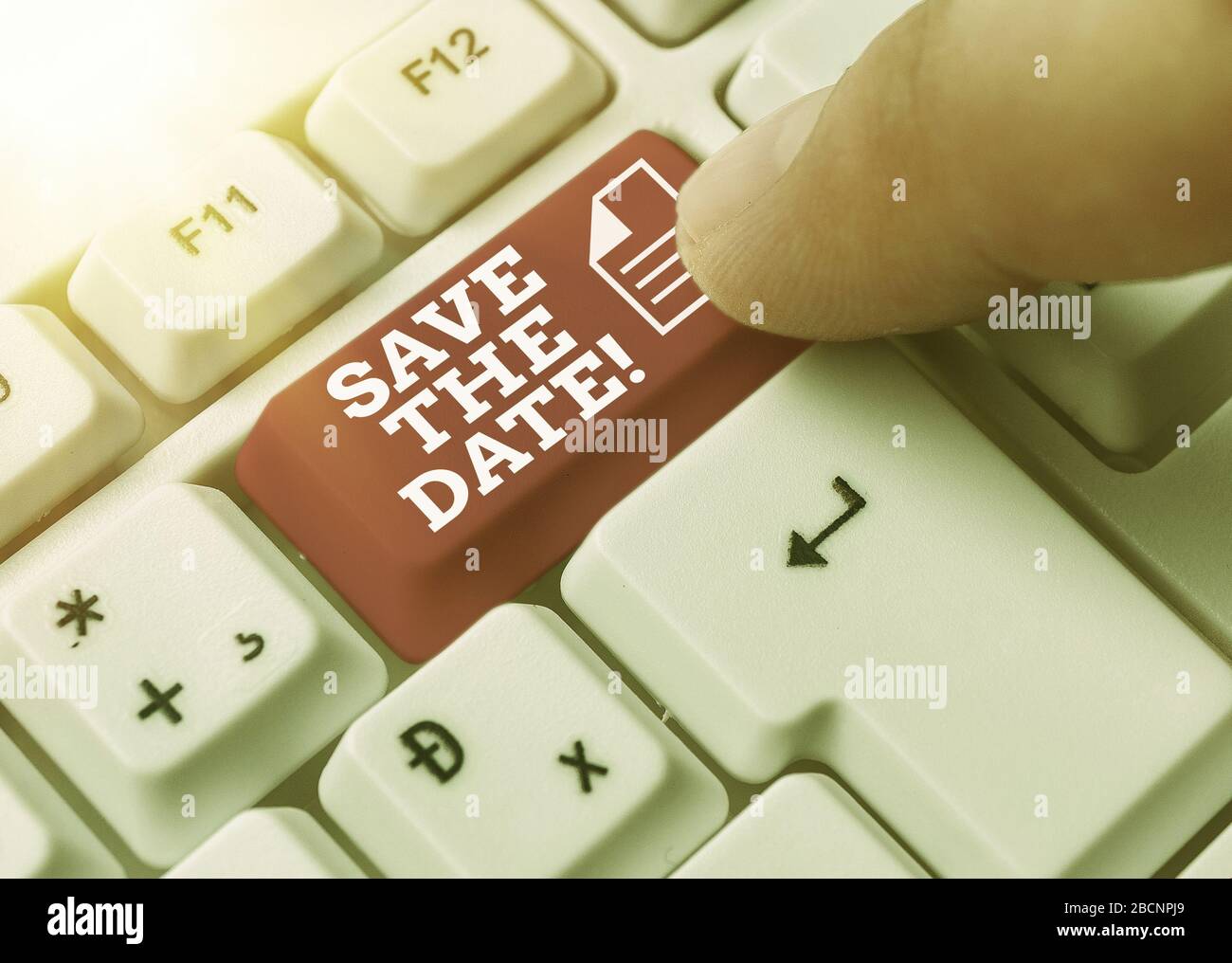 Writing note showing Save The Date. Business concept for reserve the ...