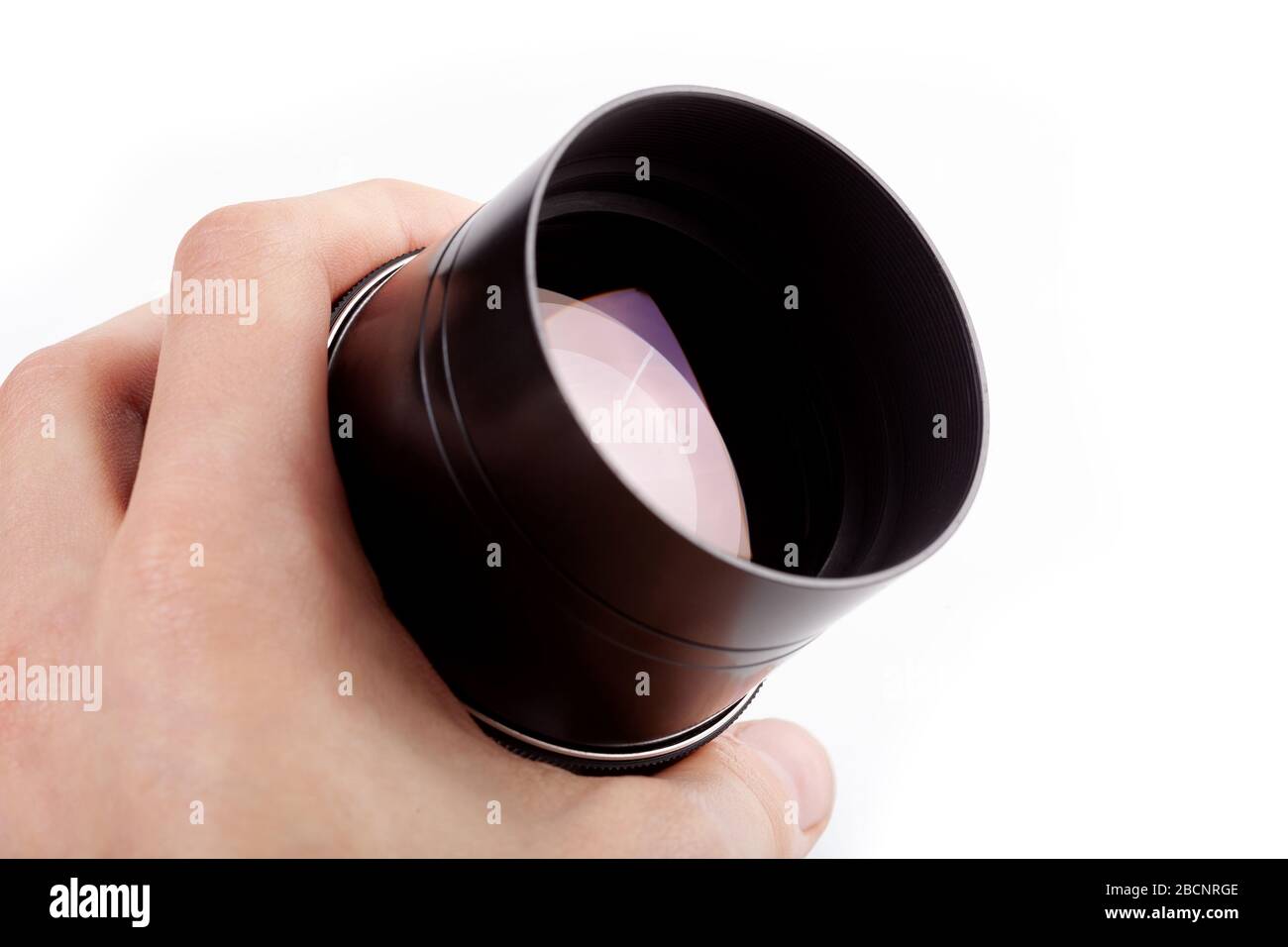 Hand holding lens hi-res stock photography and images - Alamy