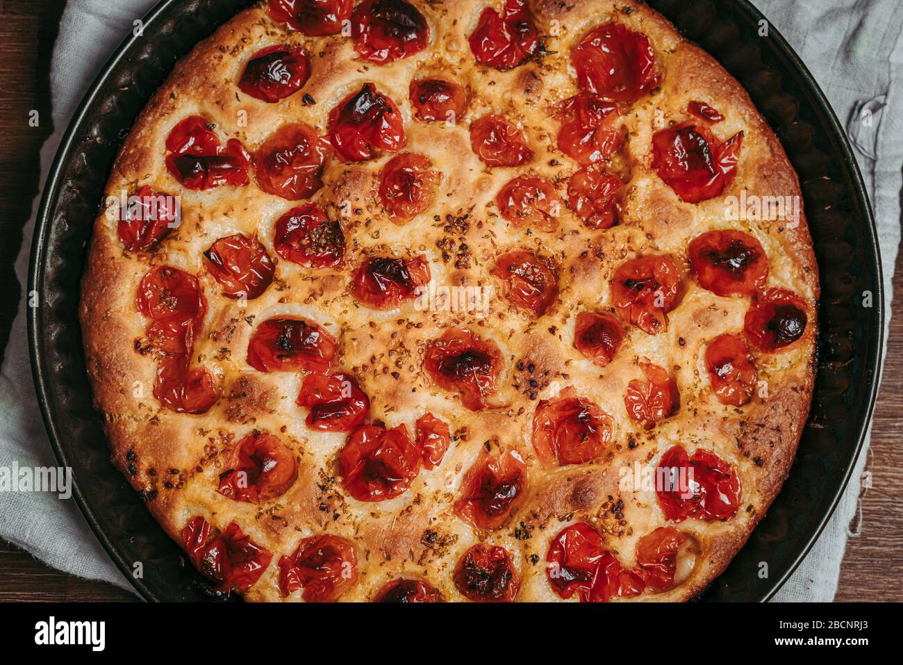 Delicious home made focaccia bread from Puglia, Italy Stock Photo - Alamy