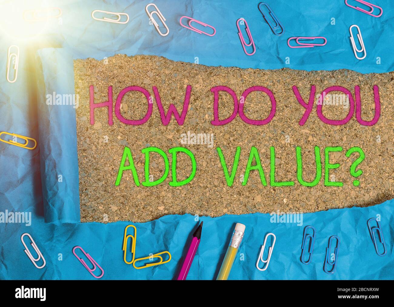 Text sign showing How Do You Add Value Question. Business photo text ...