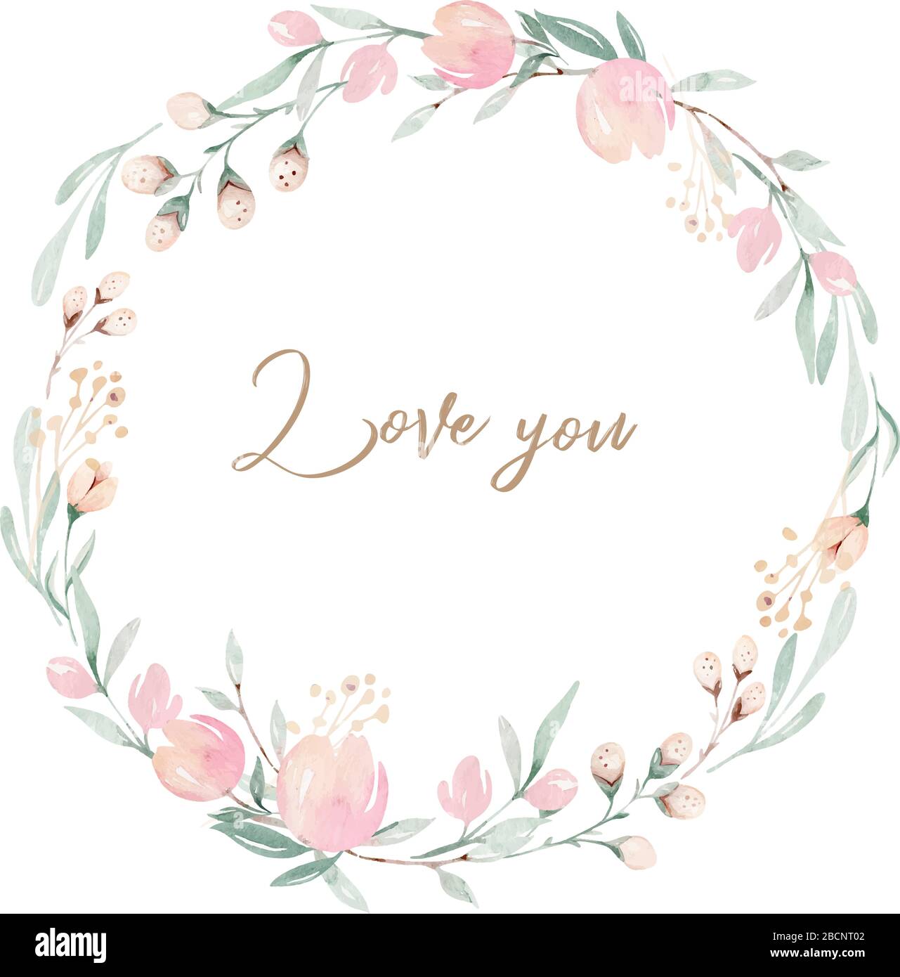 Vector flowers set. Colorful floral collection with leaves and flowers ...