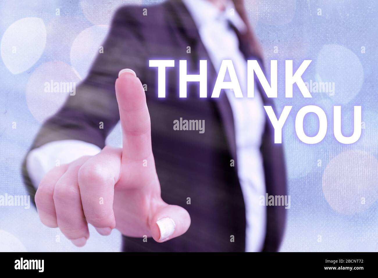 Writing note showing Thank You. Business concept for a polite ...
