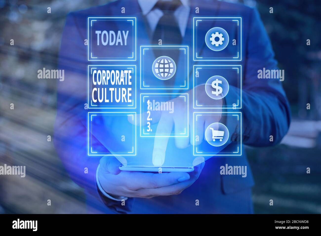 Writing note showing Corporate Culture. Business concept for pervasive ...