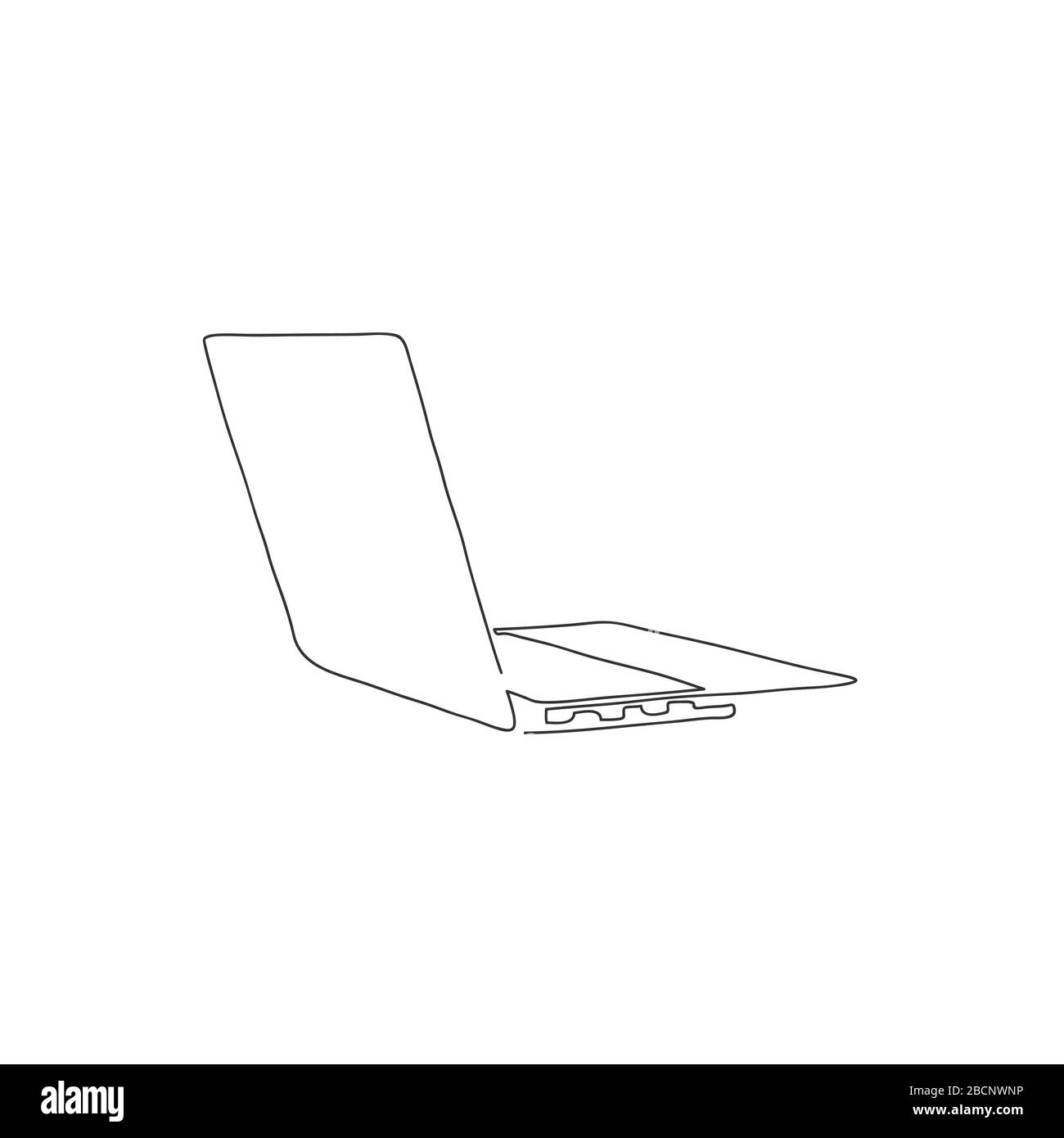 Technology line drawing, vector illustration design Stock Vector Image ...