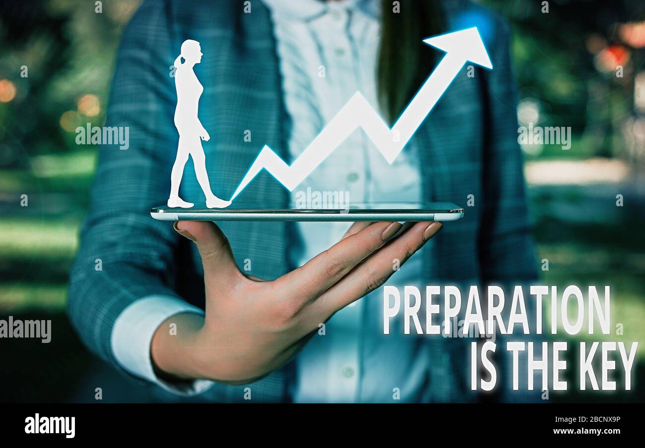 Word writing text Preparation Is The Key. Business photo showcasing it ...