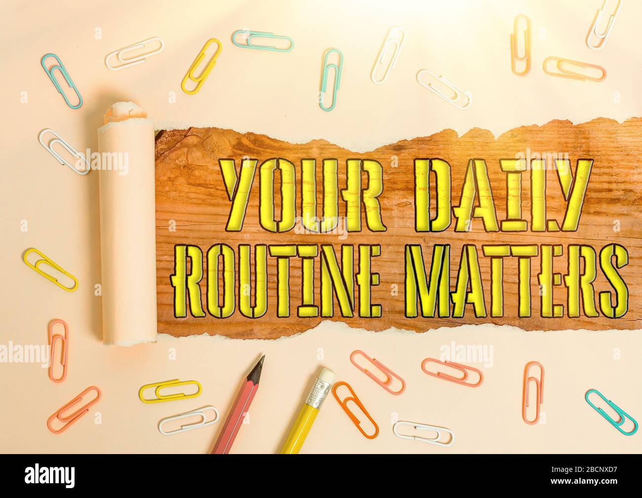 Word writing text Your Daily Routine Matters. Business photo showcasing ...