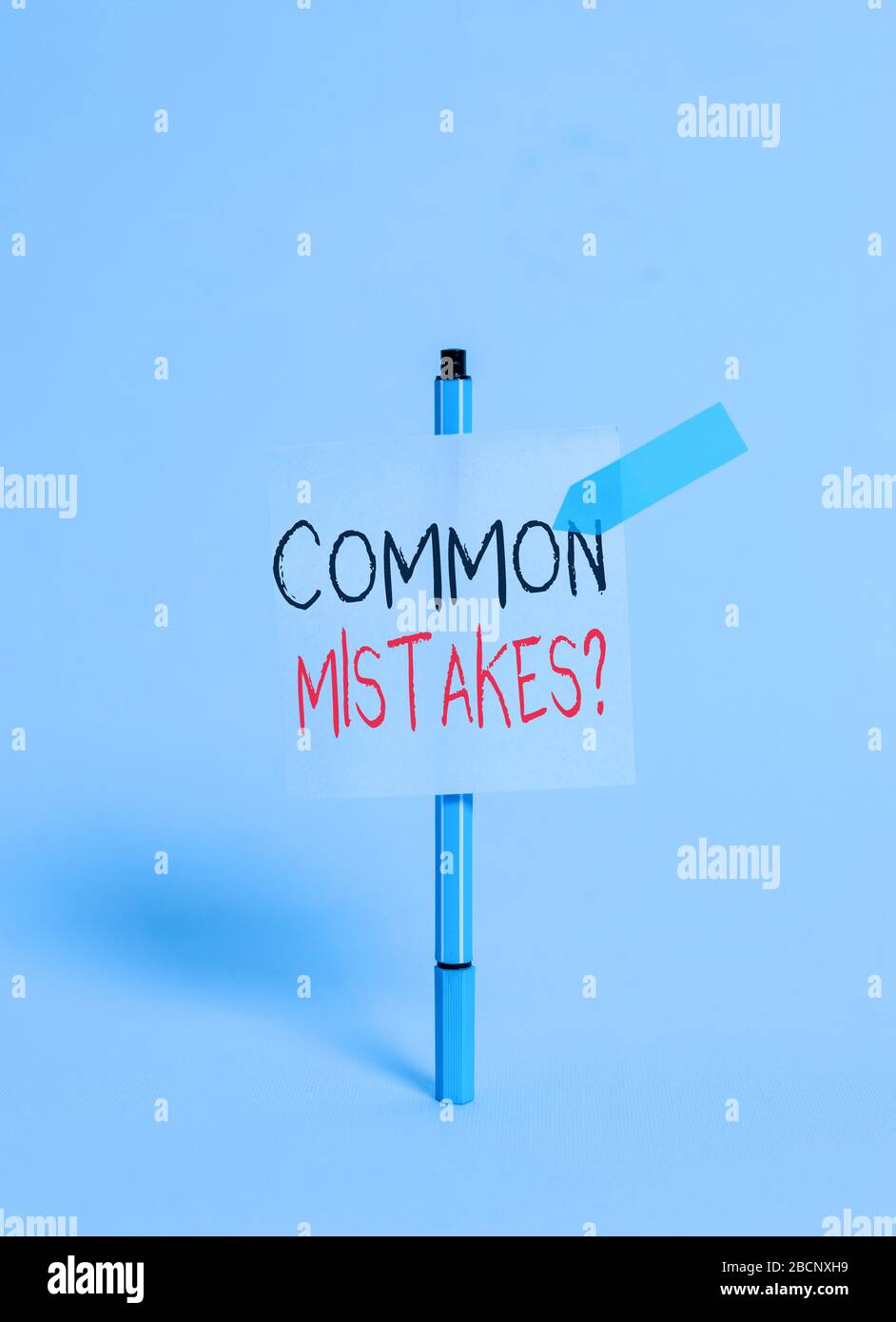 Conceptual hand writing showing Common Mistakes question. Concept ...