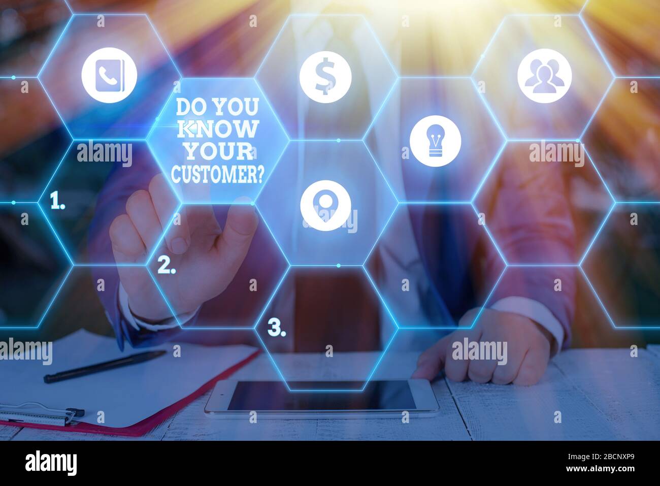 Text sign showing Do You Know Your Customer Question. Business photo ...