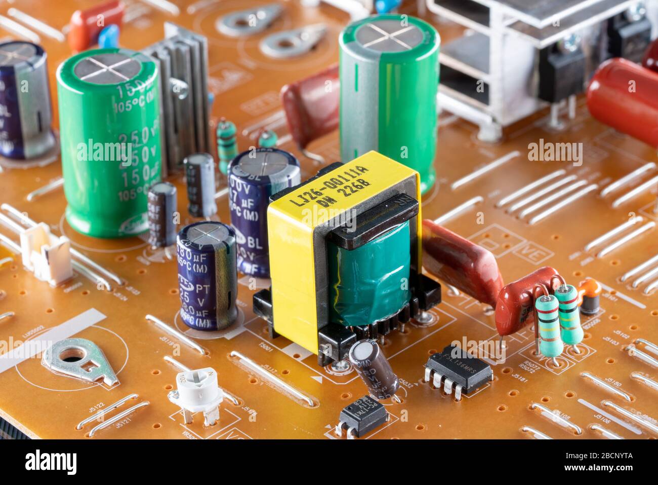 PCB power supply with mosfet transistor Stock Photo - Alamy