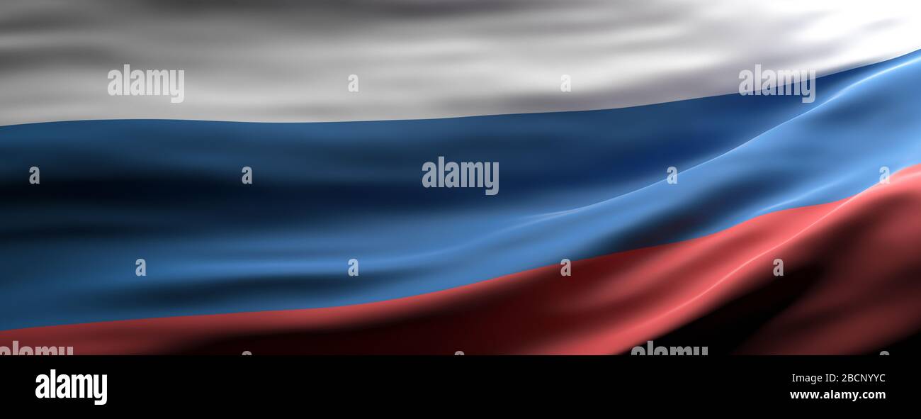 Russia sign symbol. Russian national flag waving texture background ...