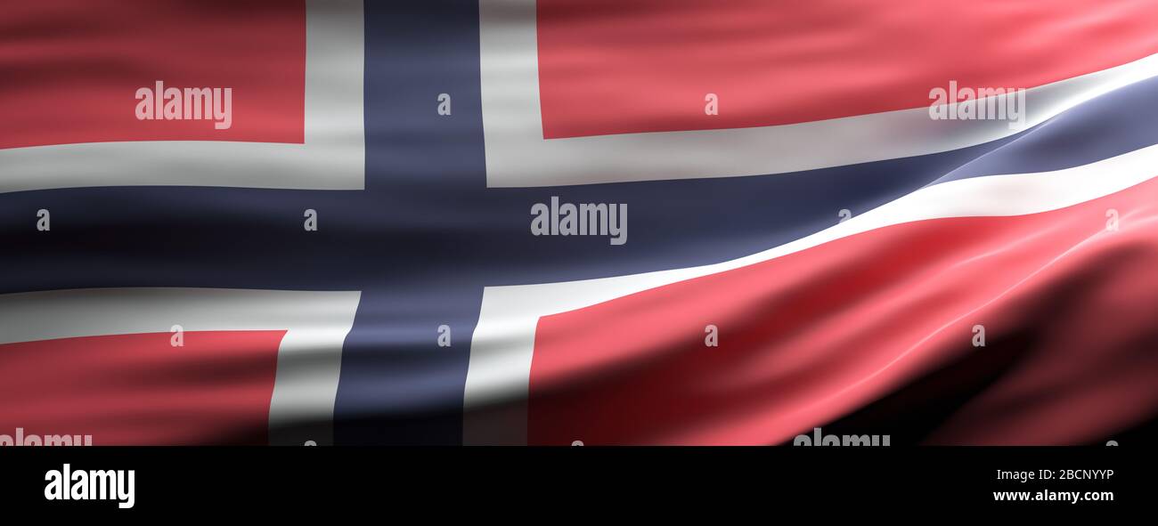 Norway sign symbol. Norwegian national flag waving texture background ...