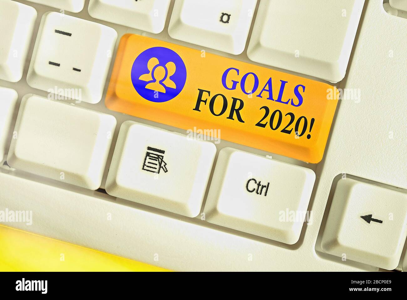 Text sign showing Goals For 2020. Business photo text object of ...
