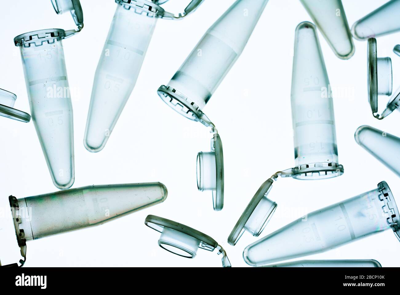 PCR microtube on a white background, PCR test tube on a white ...