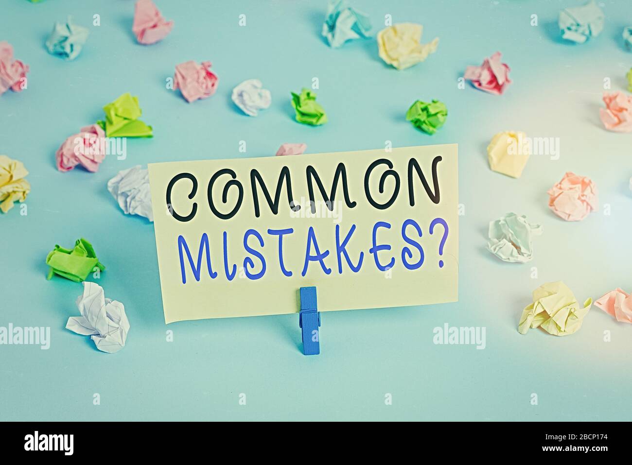 Handwriting text writing Common Mistakes question. Conceptual photo ...