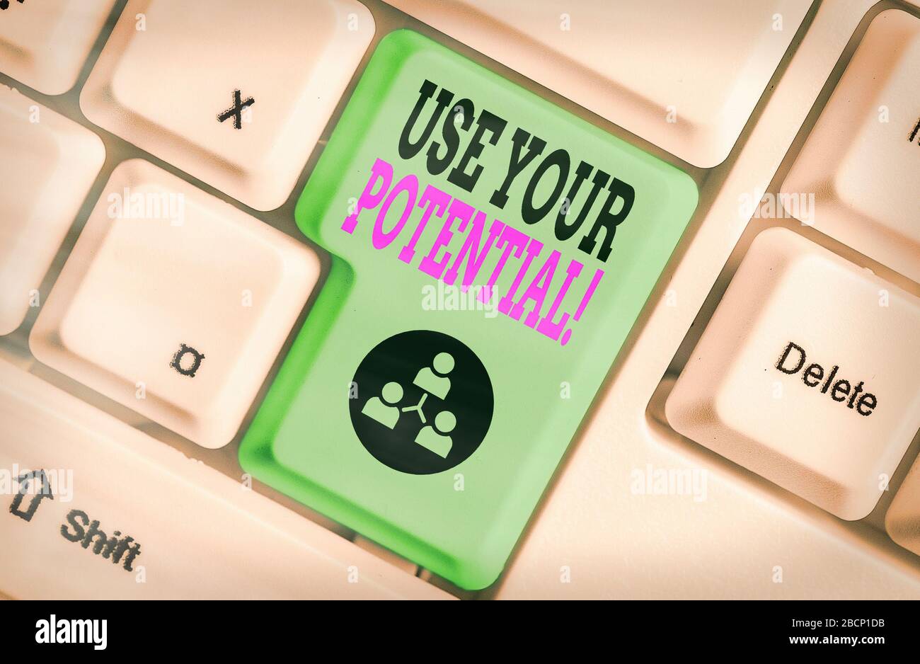 Word writing text Use Your Potential. Business photo showcasing achieve ...