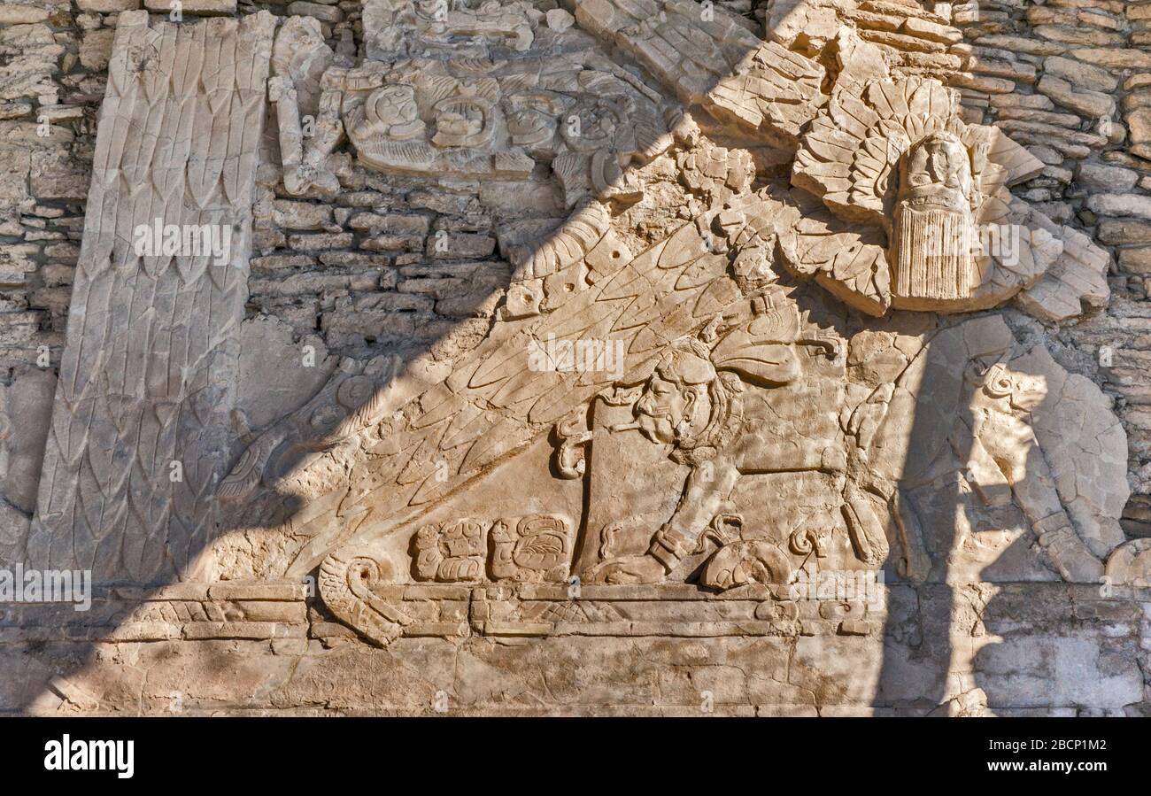 Mural of the Four Eras, with head of decapitated prisoner, Acropolis ...