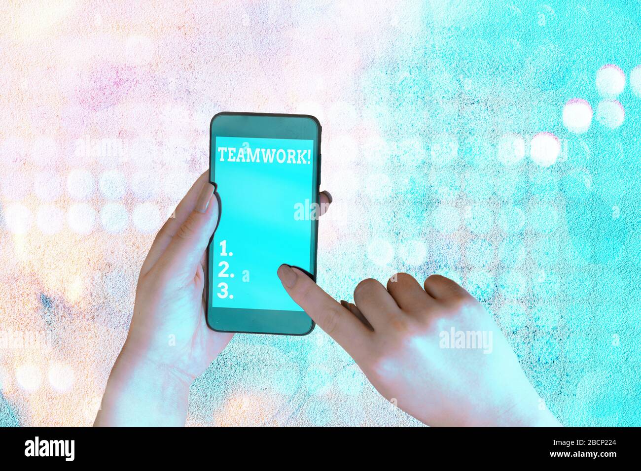 Writing note showing Teamwork. Business concept for combined action of ...