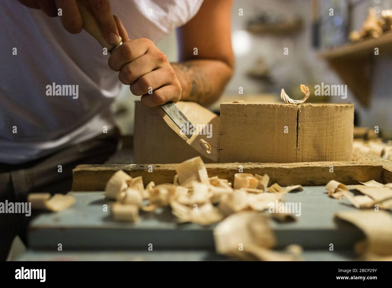Traditional Hungarian buso mask making in progress Stock Photo - Alamy