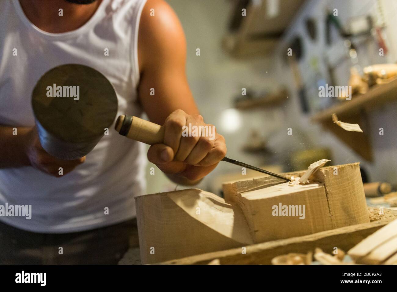 Traditional Hungarian buso mask making in progress Stock Photo - Alamy