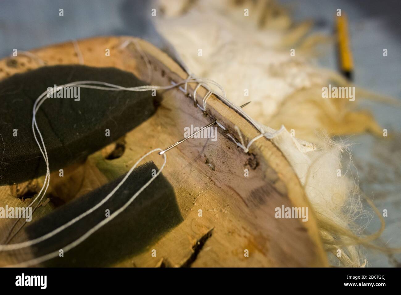 Traditional Hungarian buso mask making in progress Stock Photo - Alamy