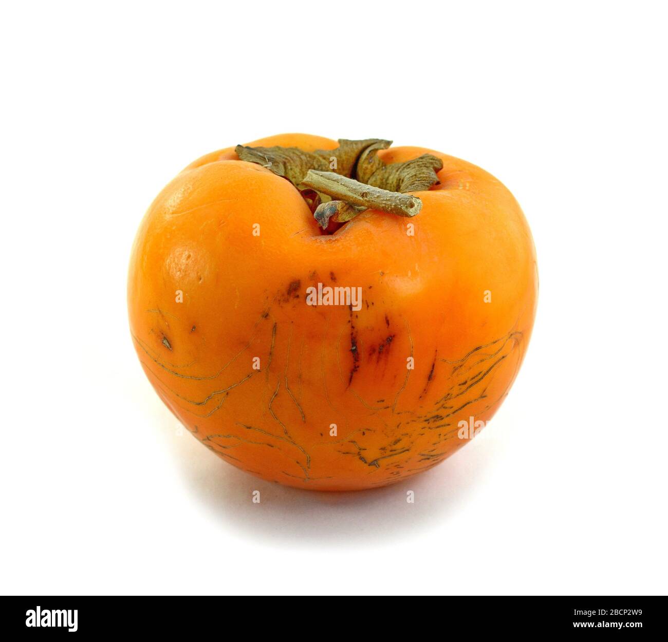 fresh ripe persimmons isolated on white background Stock Photo - Alamy