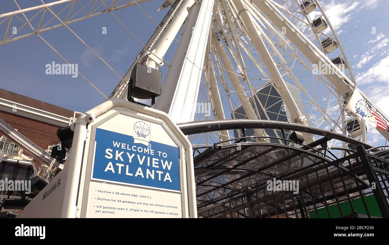 Skyview Atlanta Ferris Wheel at Centennial Olympic Park - ATLANTA, USA ...