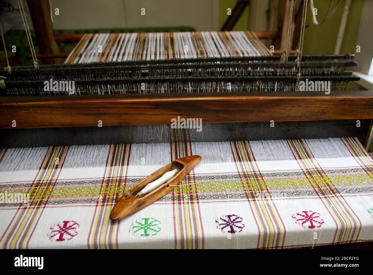 Cotton on the manual wood loom in Lithuania traditional culture and ...
