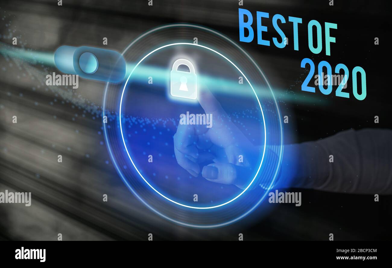 Text sign showing Best Of 2020. Business photo showcasing great and ...