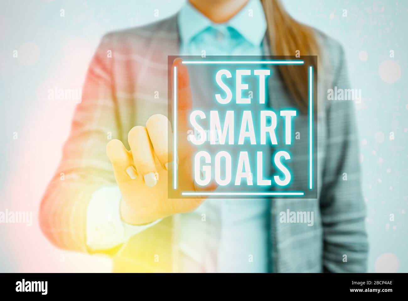 Handwriting text writing Set Smart Goals. Conceptual photo giving ...