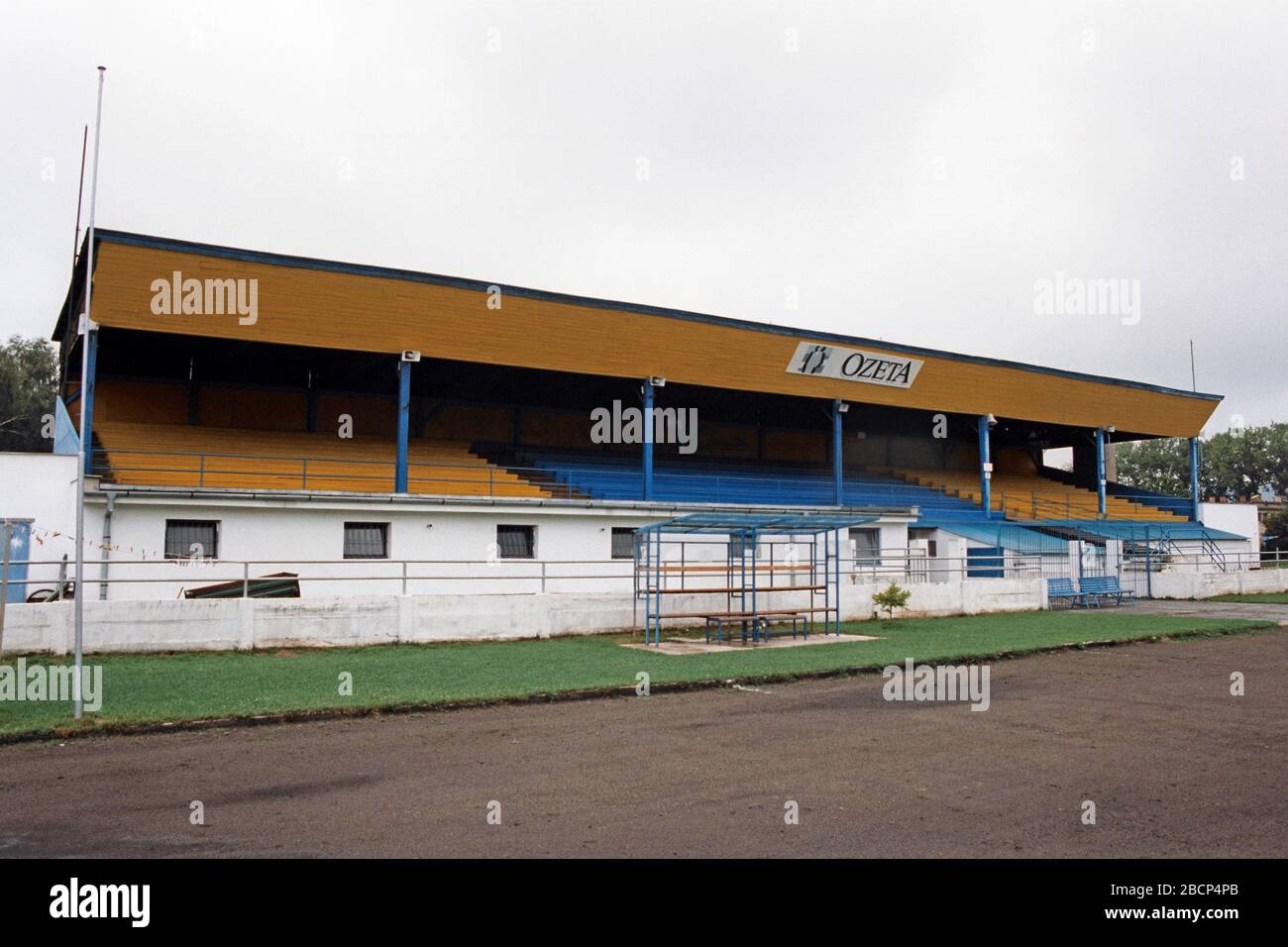 General view of Ozeta Stadium, formerly owned by Ozeta Trencin and ...
