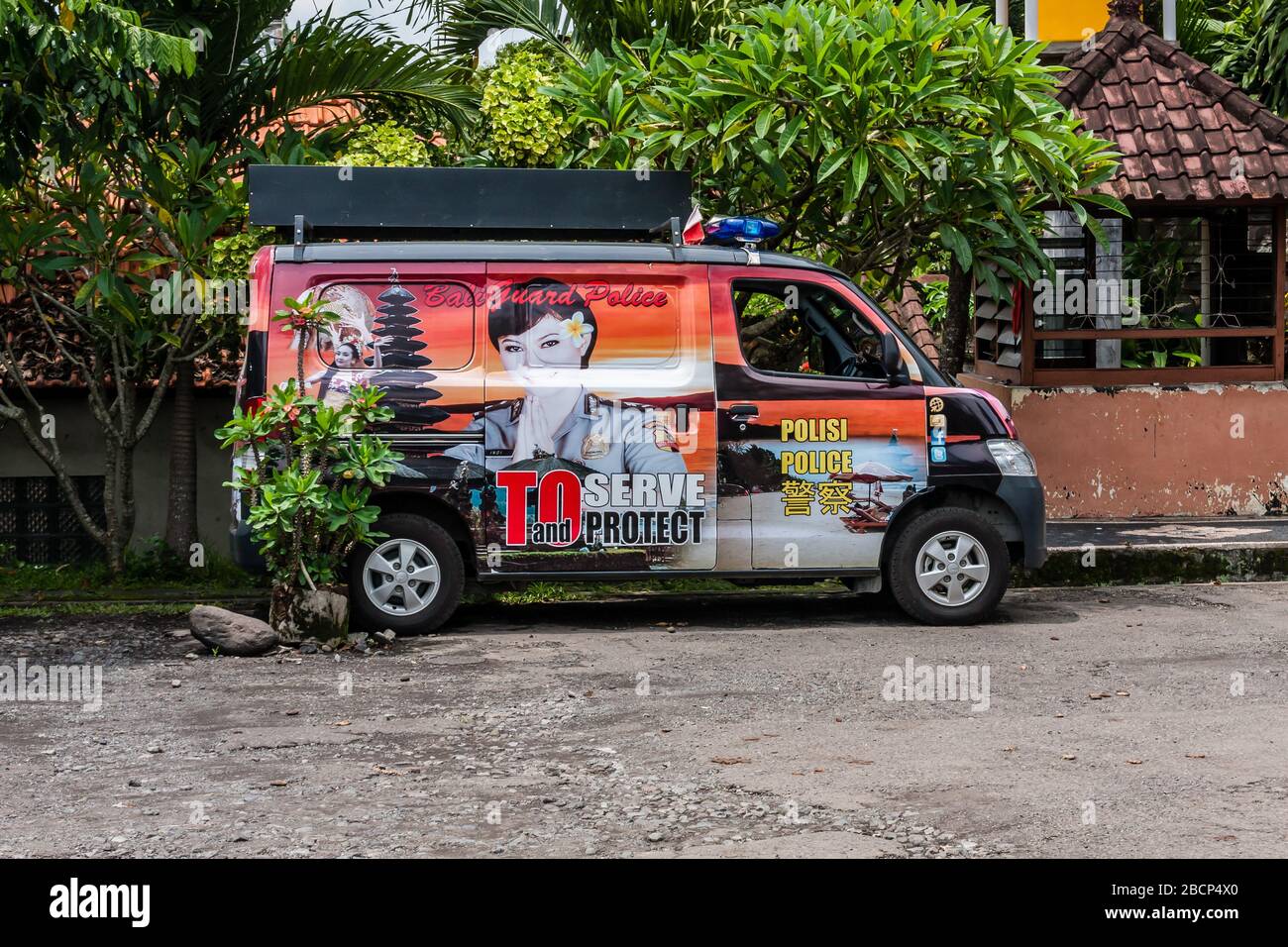 Indonesia police car hi-res stock photography and images - Alamy