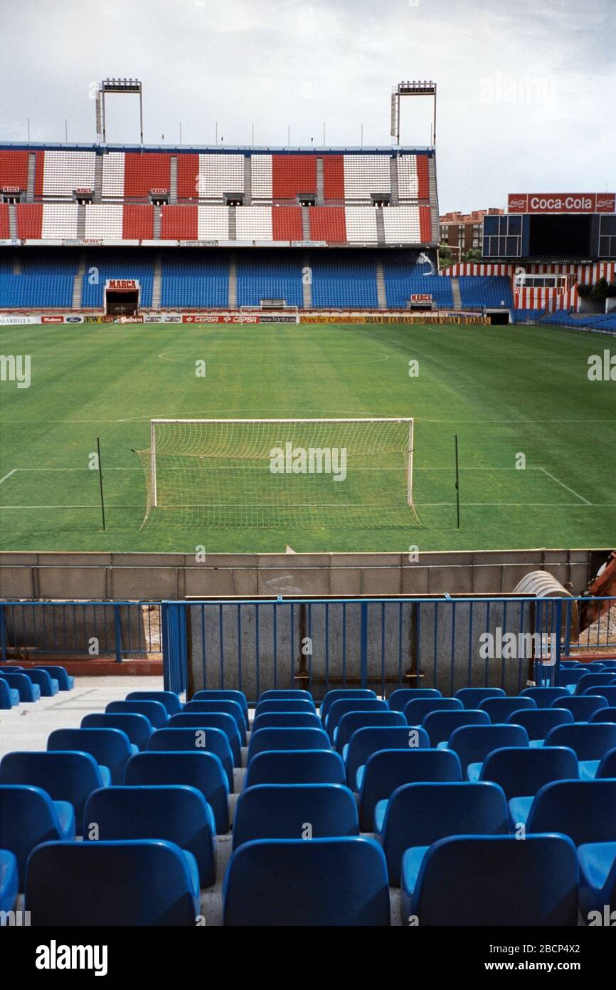 General view of Estadio Vicente Calderon, home of Atletico Madrid FC ...