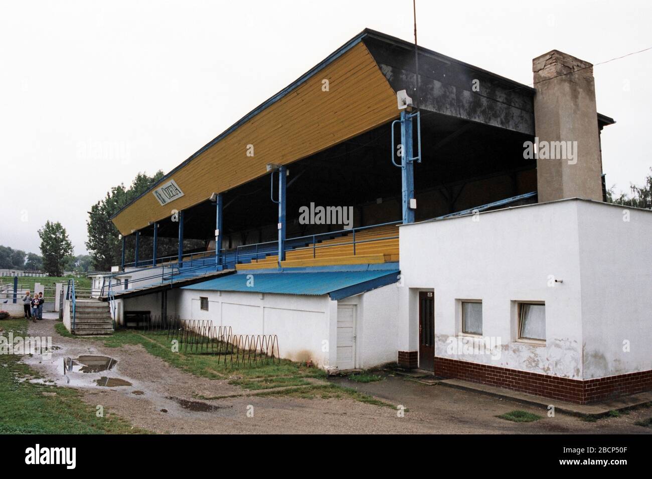 General view of Ozeta Stadium, formerly owned by Ozeta Trencin and ...