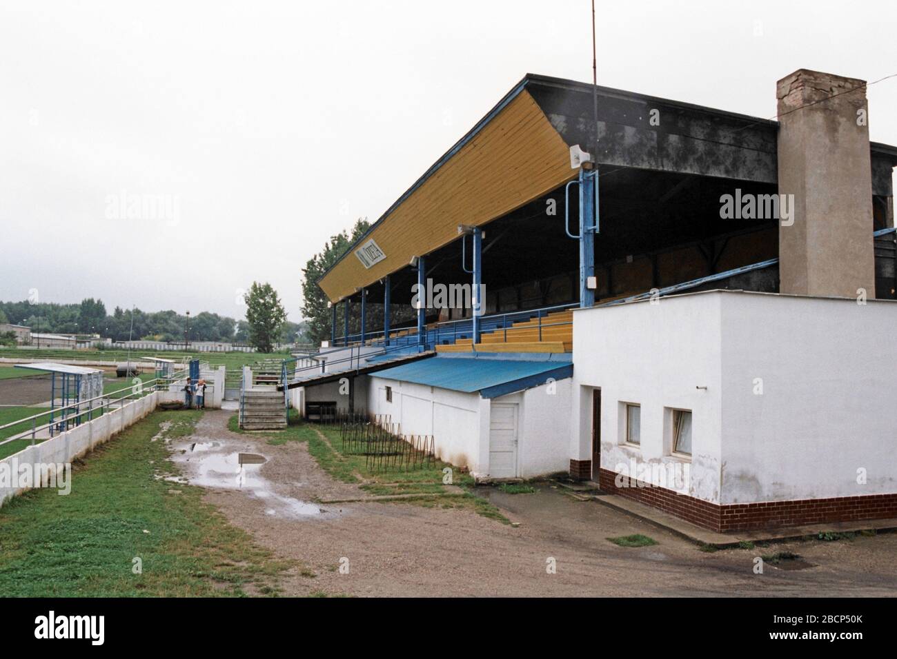 General view of Ozeta Stadium, formerly owned by Ozeta Trencin and ...
