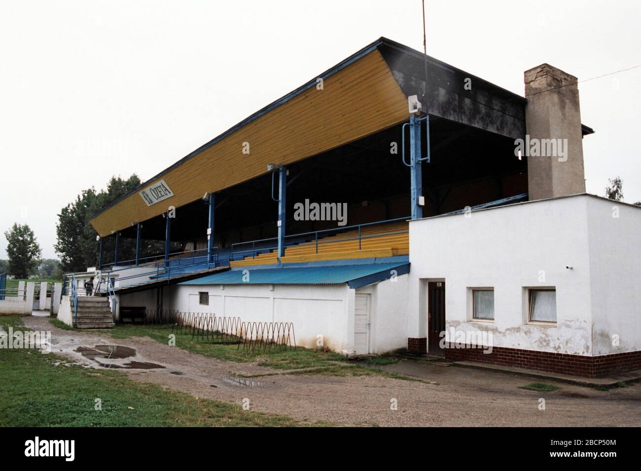 General view of Ozeta Stadium, formerly owned by Ozeta Trencin and ...
