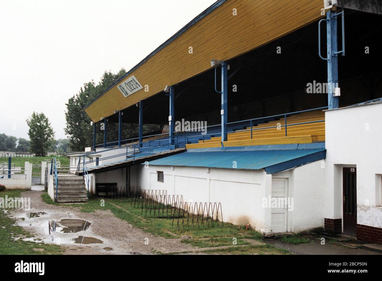 General view of Ozeta Stadium, formerly owned by Ozeta Trencin and ...