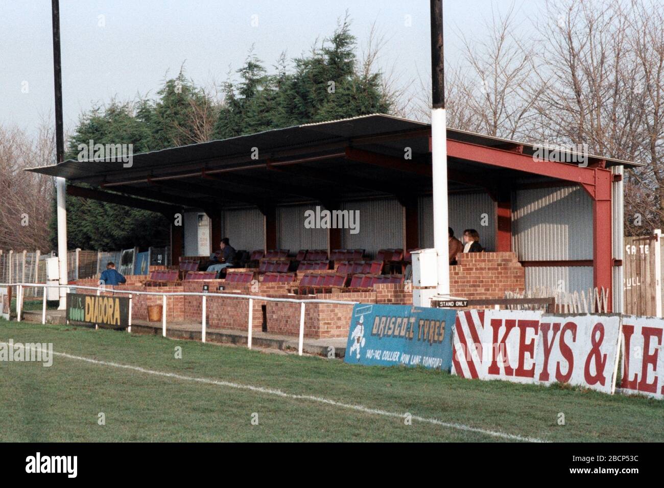 The main stand at Collier Row Football Club Stock Photo - Alamy