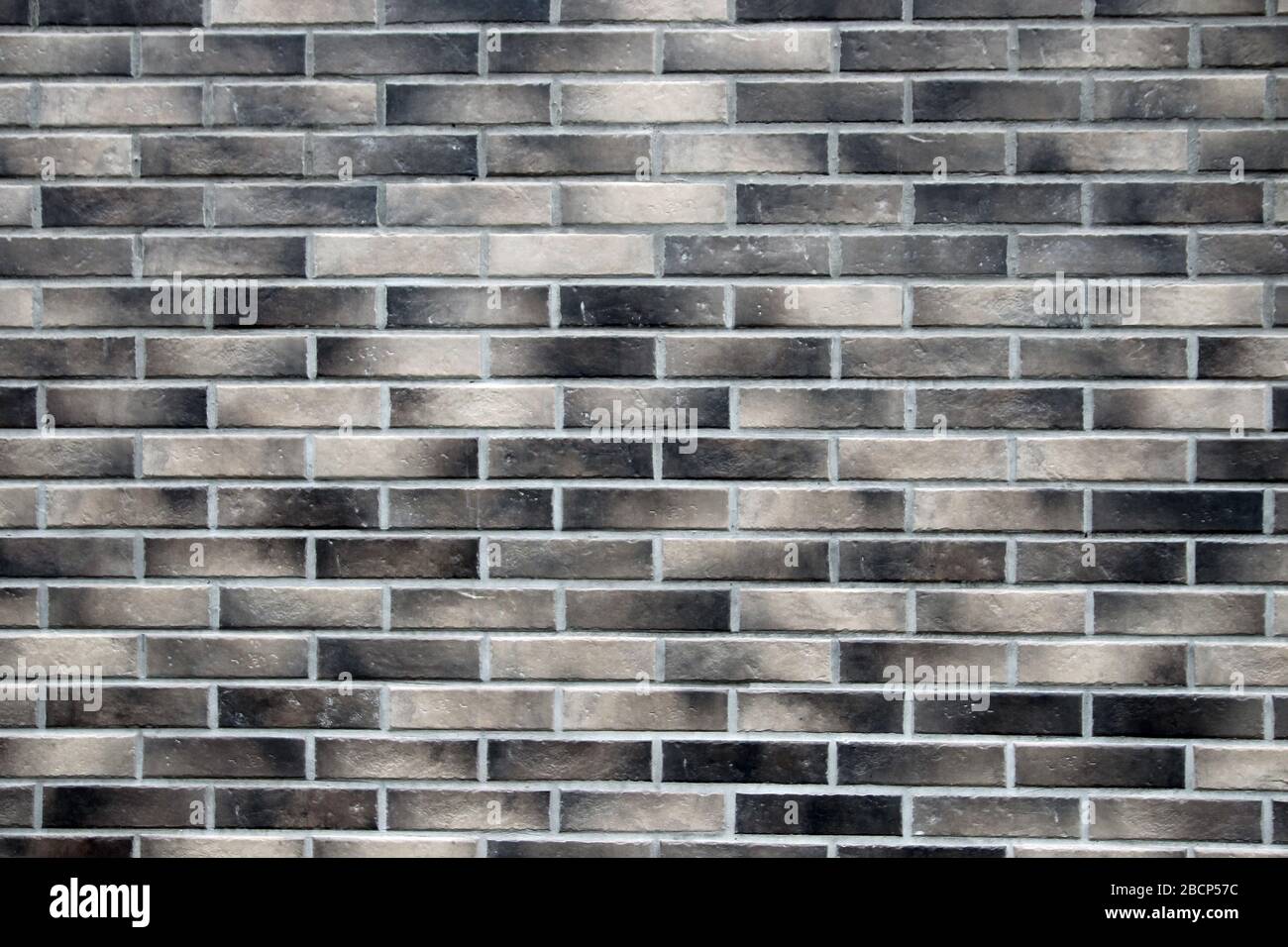 Finishing bricks in architecture, wall with trim tiles, outdoors Stock ...