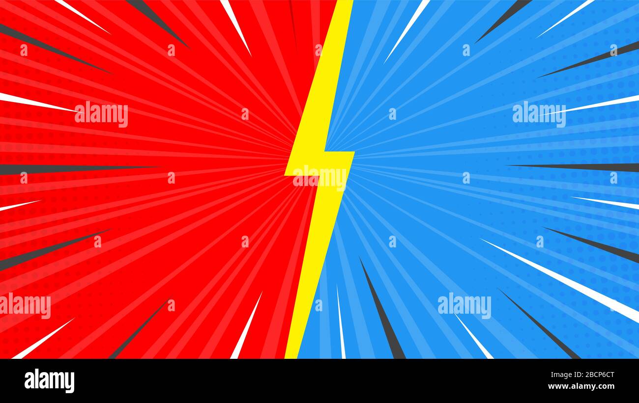 Versus screen flat style design vector illustration. Fight screen for ...