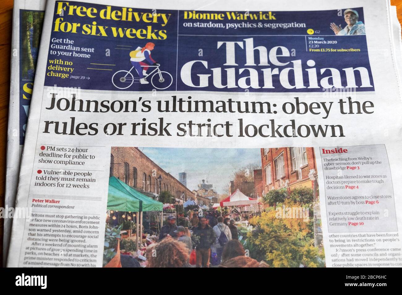 Guardian 23 march 2020 hi-res stock photography and images - Alamy