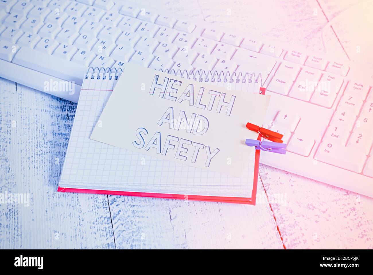 Text sign showing Health And Safety. Business photo text procedures ...