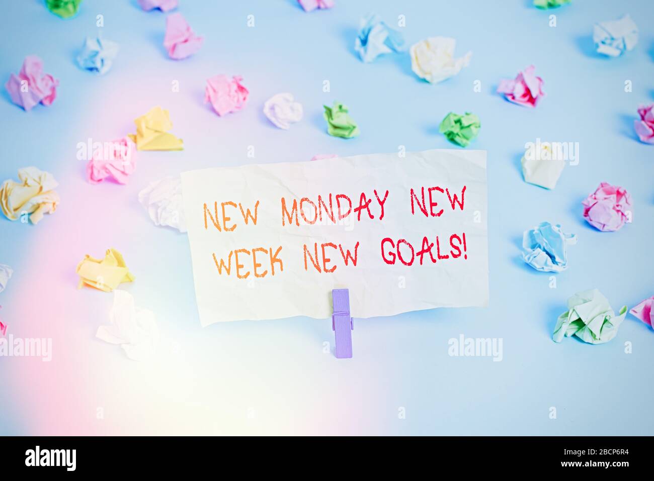 Word writing text New Monday New Week New Goals. Business photo ...