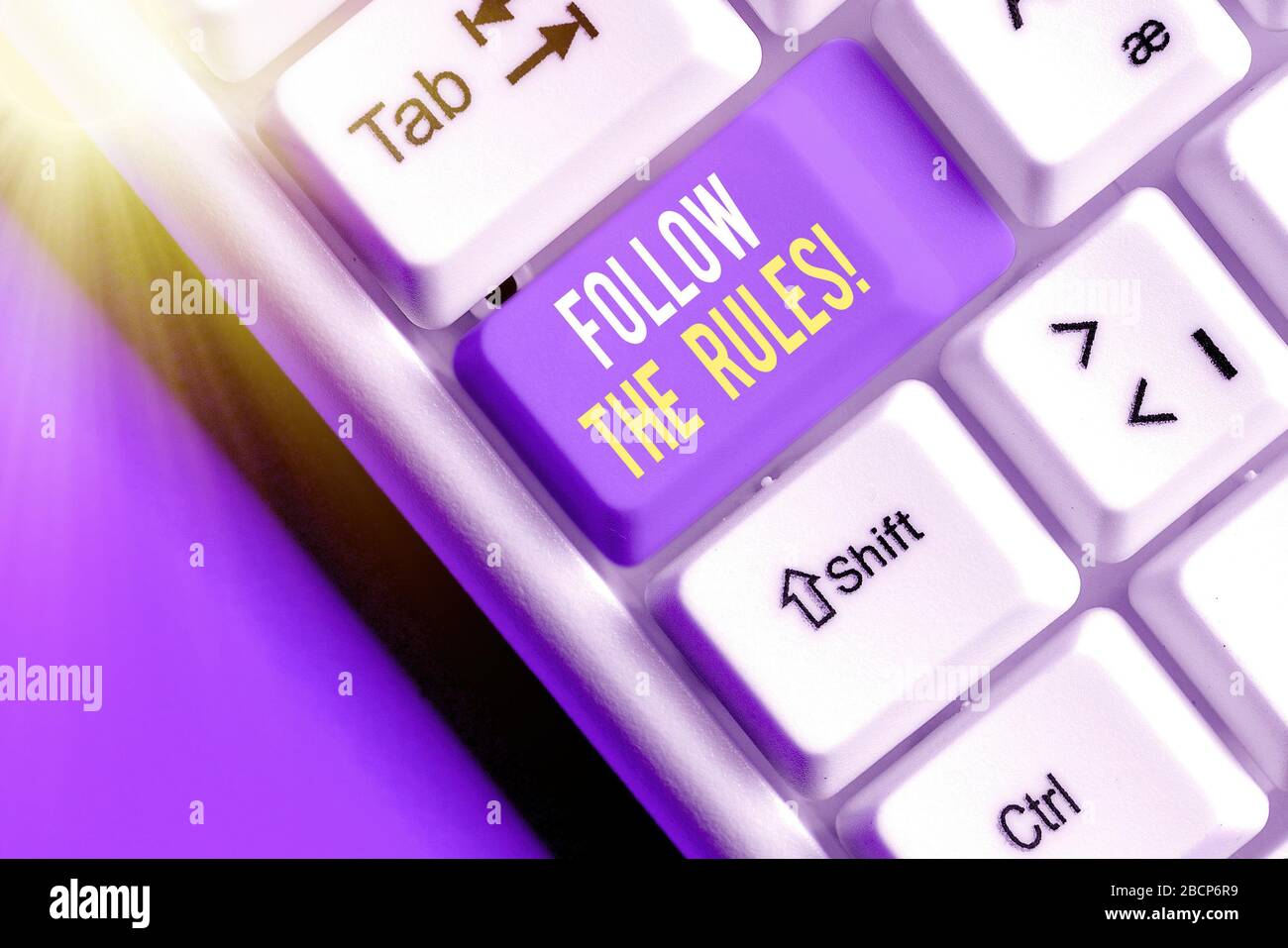 Handwriting text writing Follow The Rules. Conceptual photo go with ...