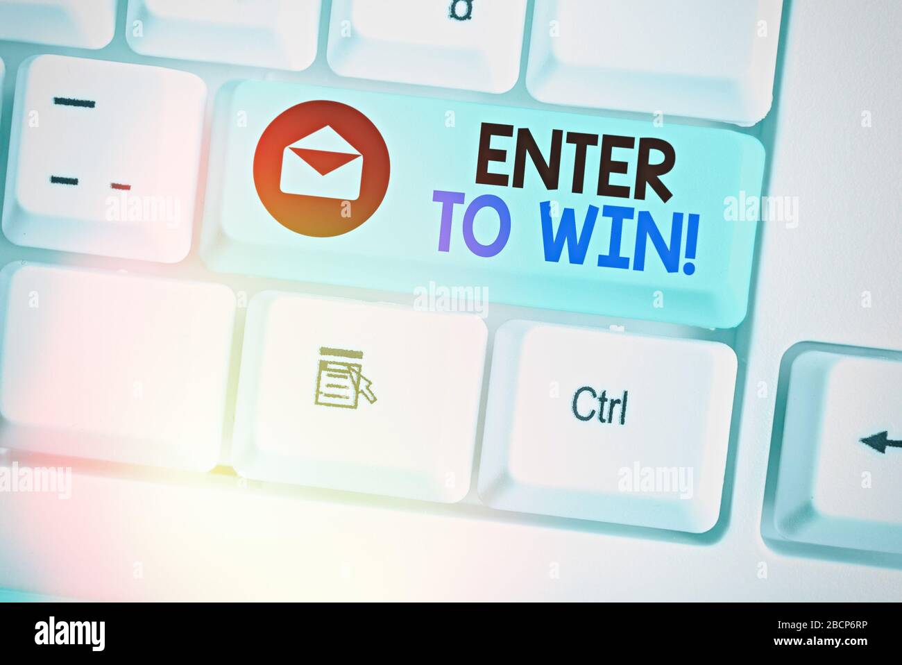 Writing note showing Enter To Win. Business concept for exchanging ...