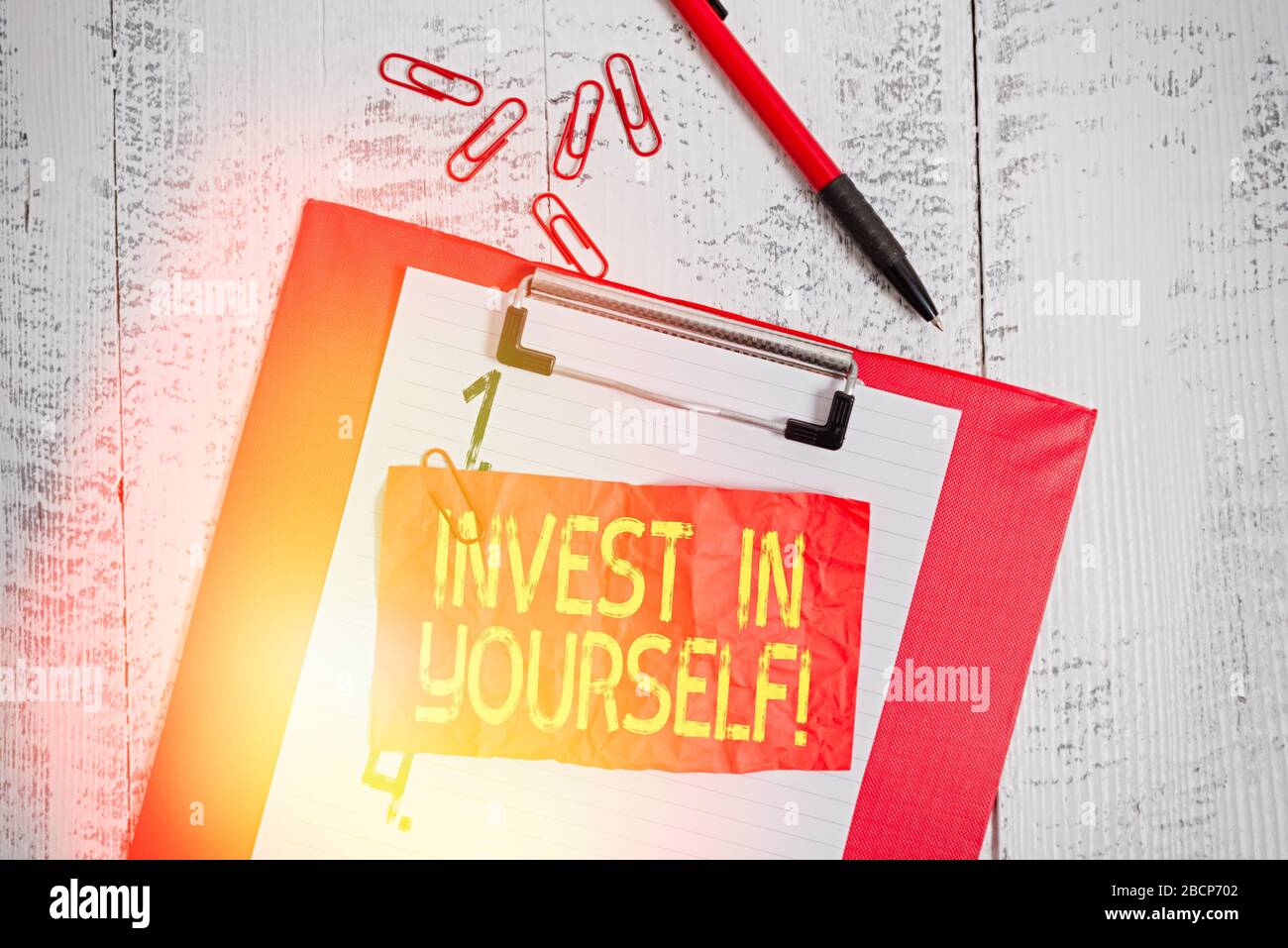 Text sign showing Invest In Yourself. Business photo showcasing ...
